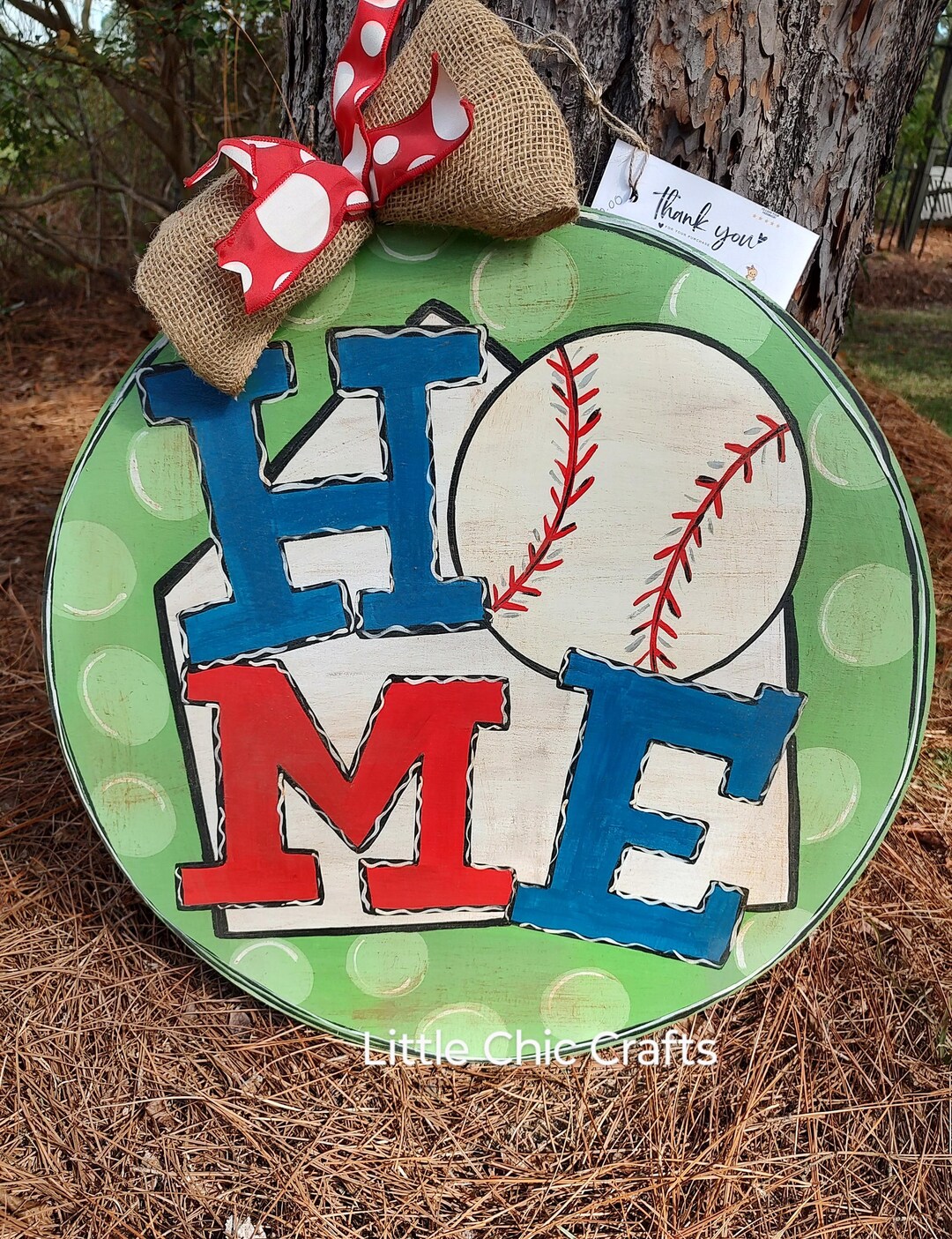 HOME Plate Baseball Doorhanger-decor - Etsy