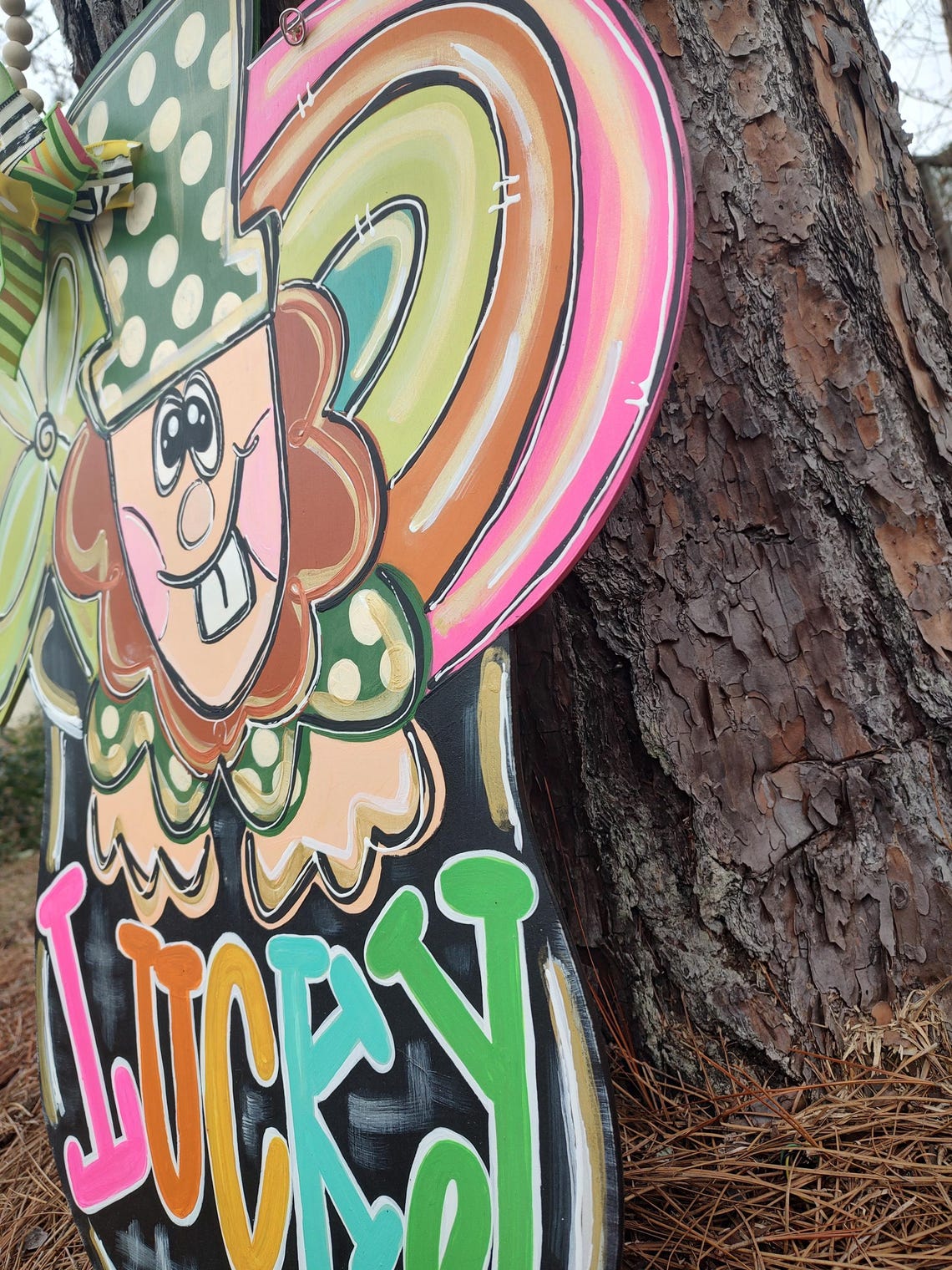 Lucky Leprechaun St Patrick's Day Doorhanger-large - Etsy