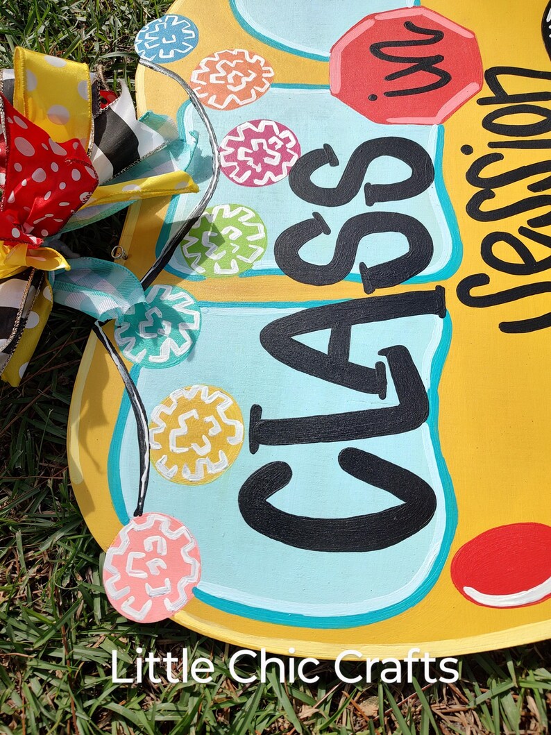 Bus Doorhanger-class in Session- School-decor - Etsy