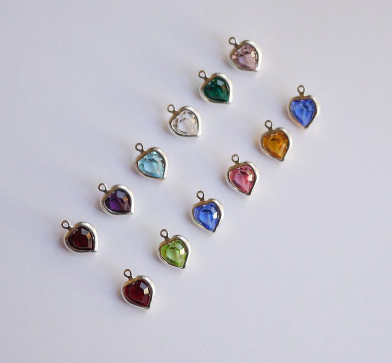 Heart Shaped Birthstone Crystal | Etsy