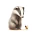 Badger & Bee Cute Watercolour Illustration, High Quality Digital ...