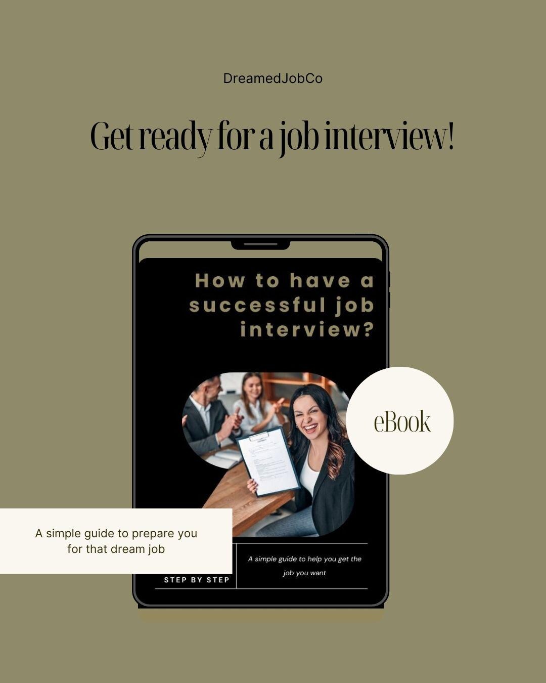 Job Interview - Step by Step Guide - Etsy