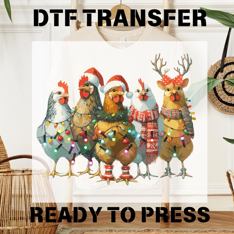 Chicken Heat Transfer - Etsy