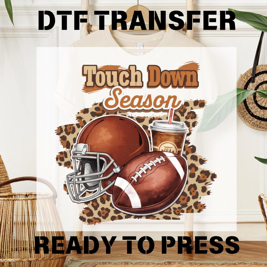 Ready to Press DTF Transfer, Game Day, Coquette Football, Football Dtf ...
