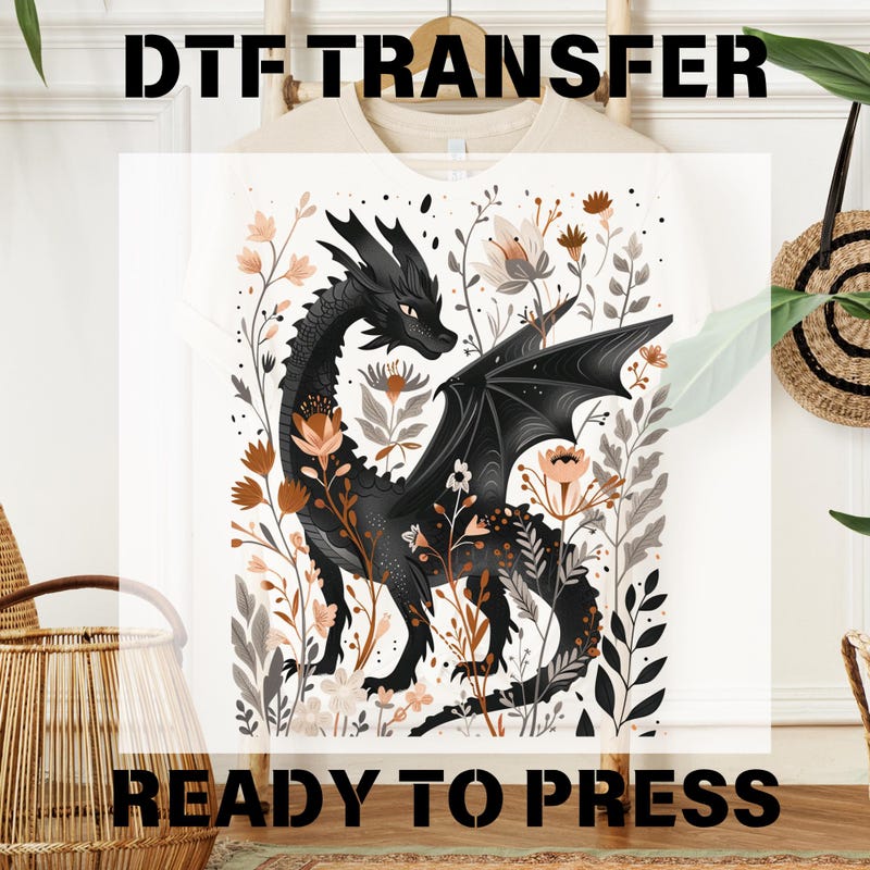 Iron on Transfers Dragon - Etsy