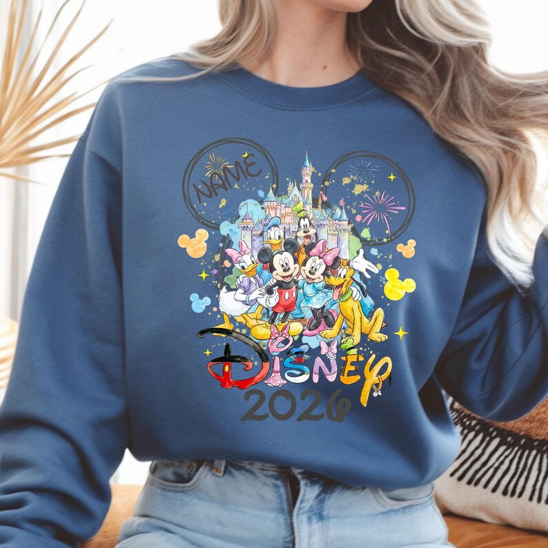 Personalized Disney Trip 2026 DTF Transfer, Custom Disney Name Ready to ...