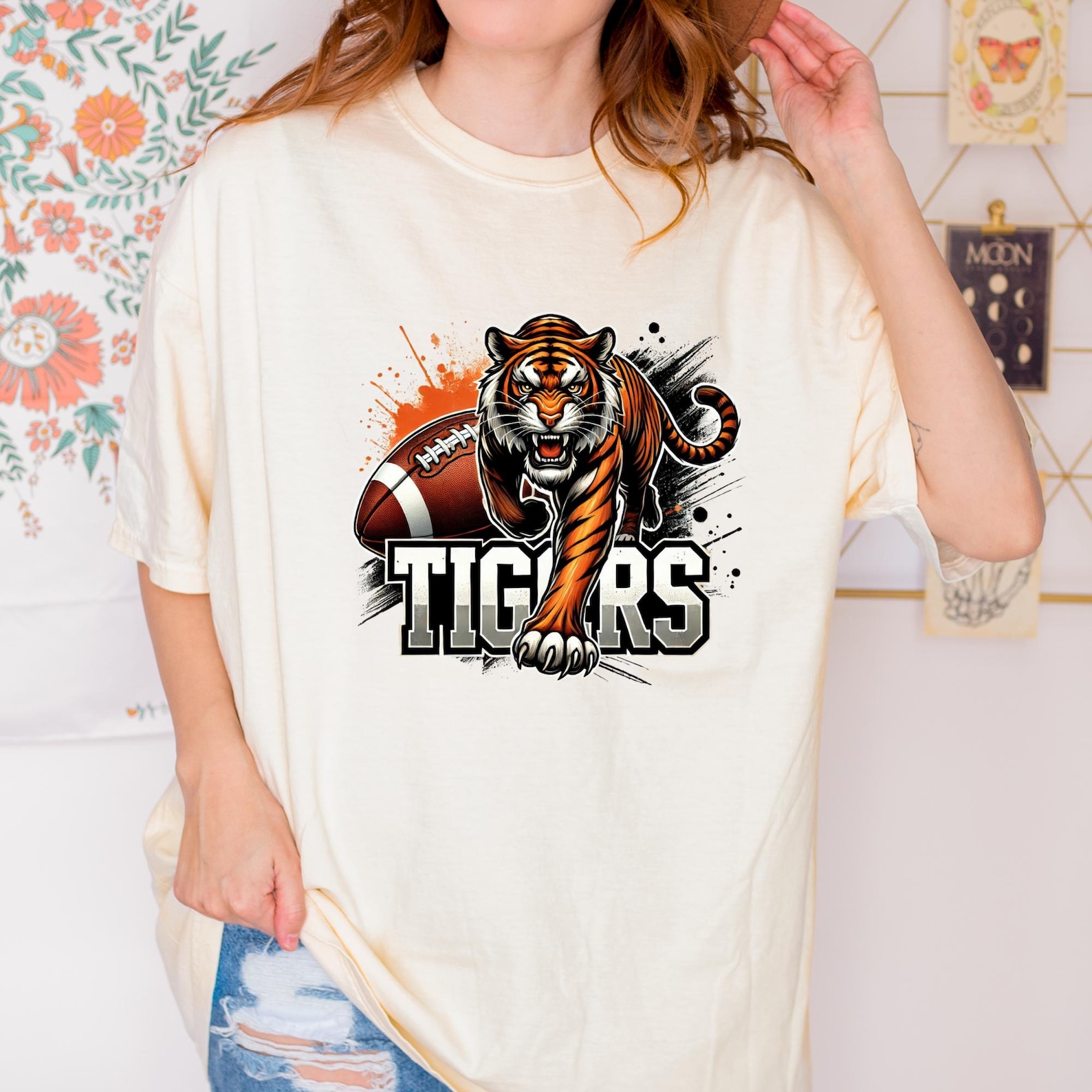 Tigers Football Ready to Press DTF Transfer, Football Game Day Dtf ...
