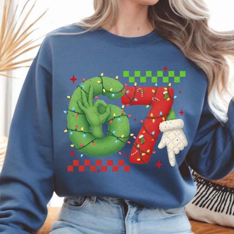 Santa Says Six Seven Christmas DTF Transfer, Funny Meme Print - Etsy