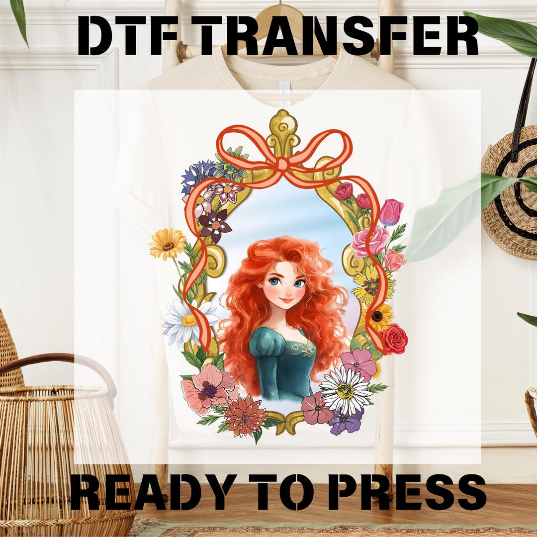 Disney Princess Merida Ready to Press, Watercolor Disney Merida Dtf ...