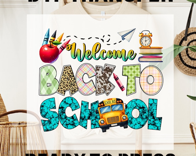 Back to School Dtf Ready to Press 2024, First Day of School Ready to ...