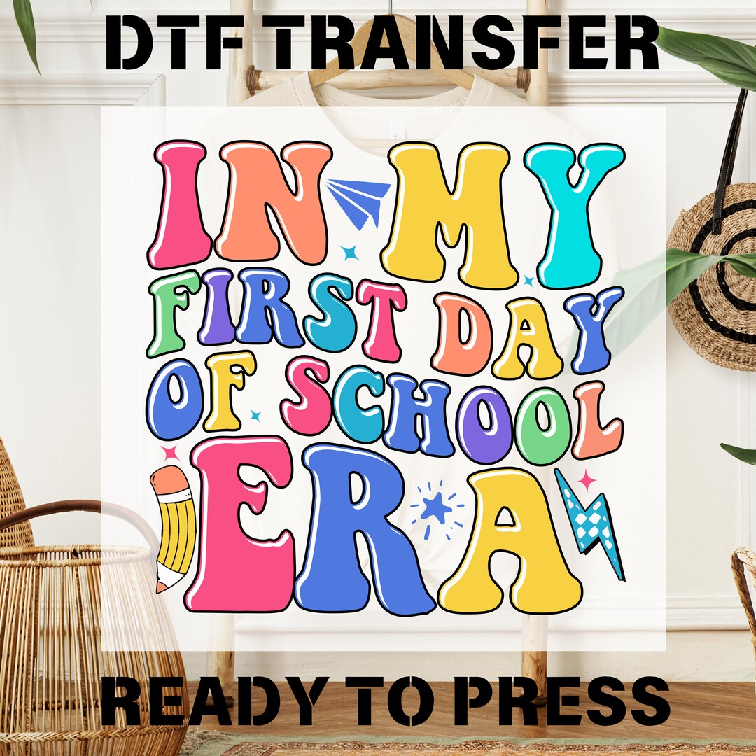 Back to School Ready to Press, Teacher Dtf Transfer, Kindergarten Pre-k ...