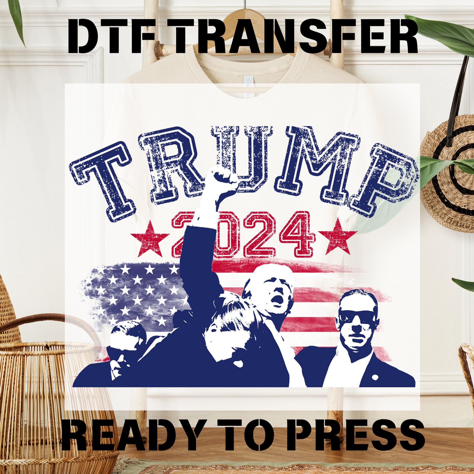 Trump 2024 Dtf, Ready to Press, DTF Prints Heat Transfer, Trump Again ...
