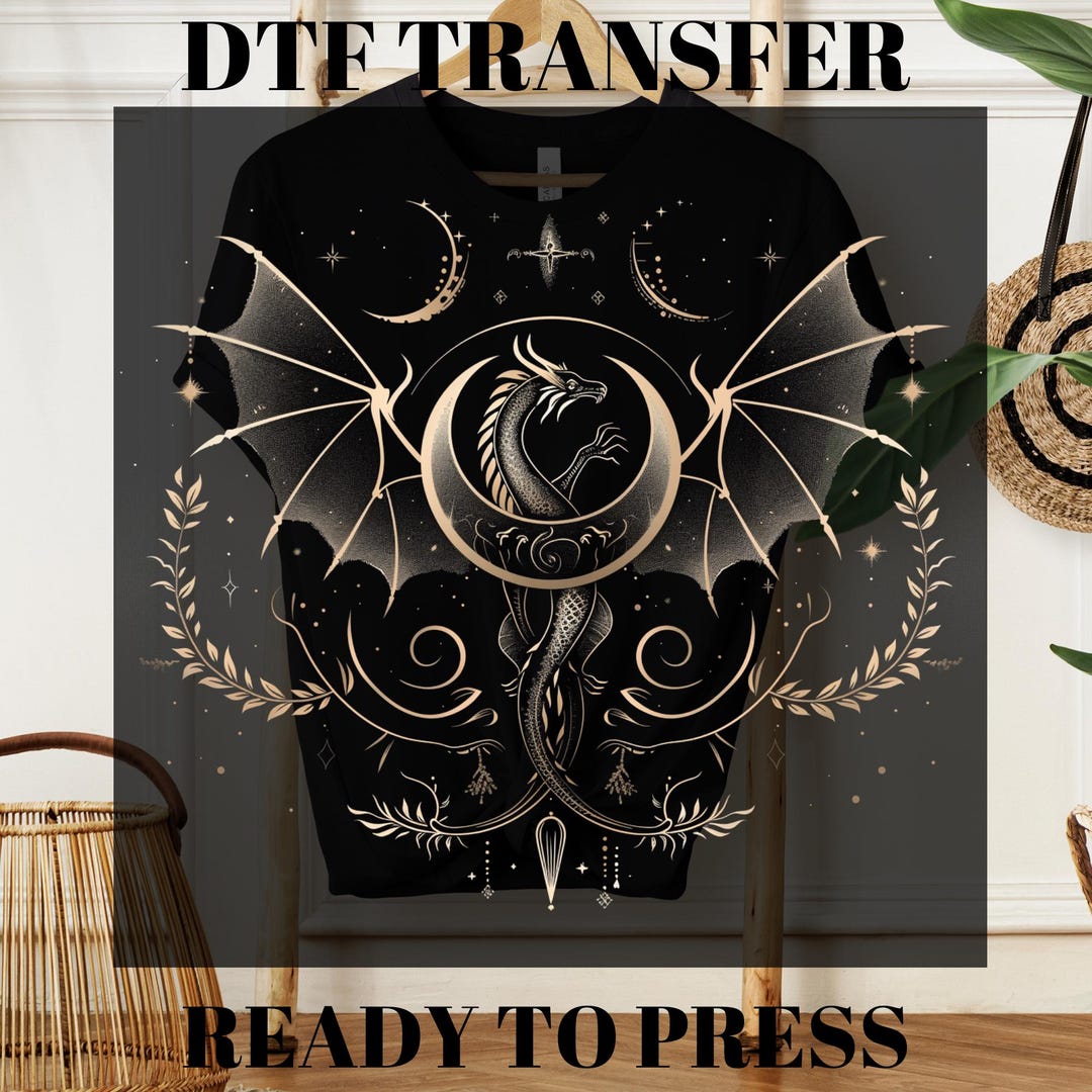 Mystic Dragon Dtf Transfers, Dragon Ready to Press, Violent Little ...
