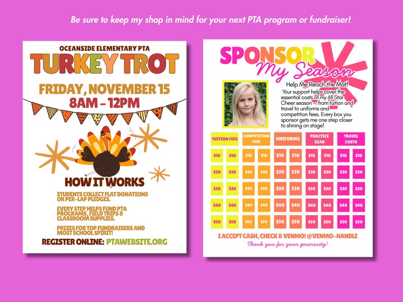 Tat the Teacher Fundraiser Flyer Canva Template School Spirit Day Event ...