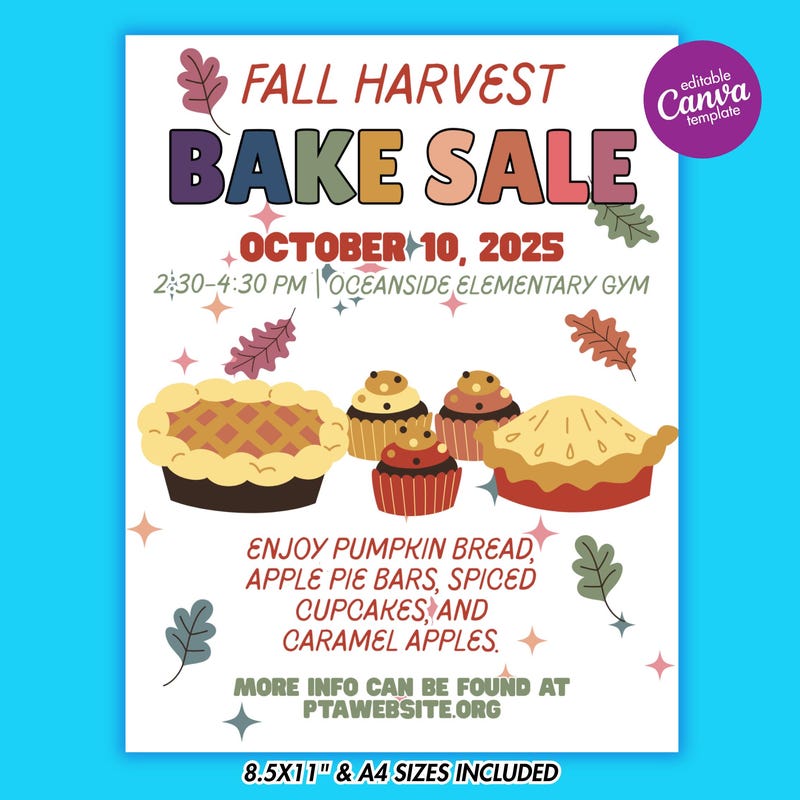 Autumn Cakes Poster - Etsy