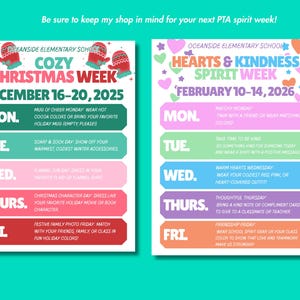 Kindness Week Spirit Week Flyer Template Random Acts of Kindness ...