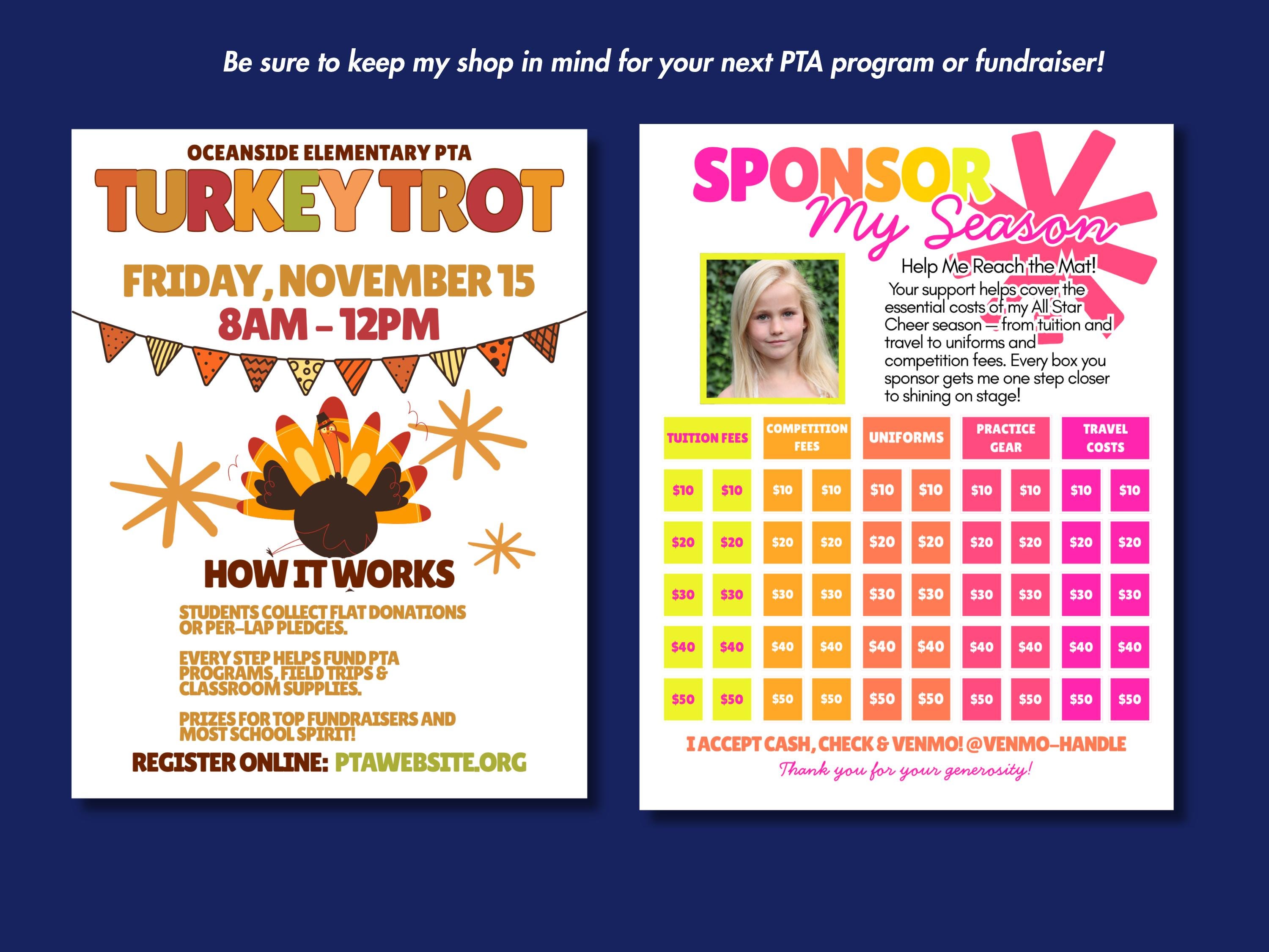 Hearts and Kindness Spirit Week Flyer Canva Template Valentines School ...