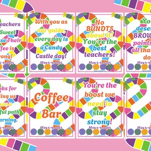 Customizable Candy Land Teacher Appreciation Week Canva Template ...