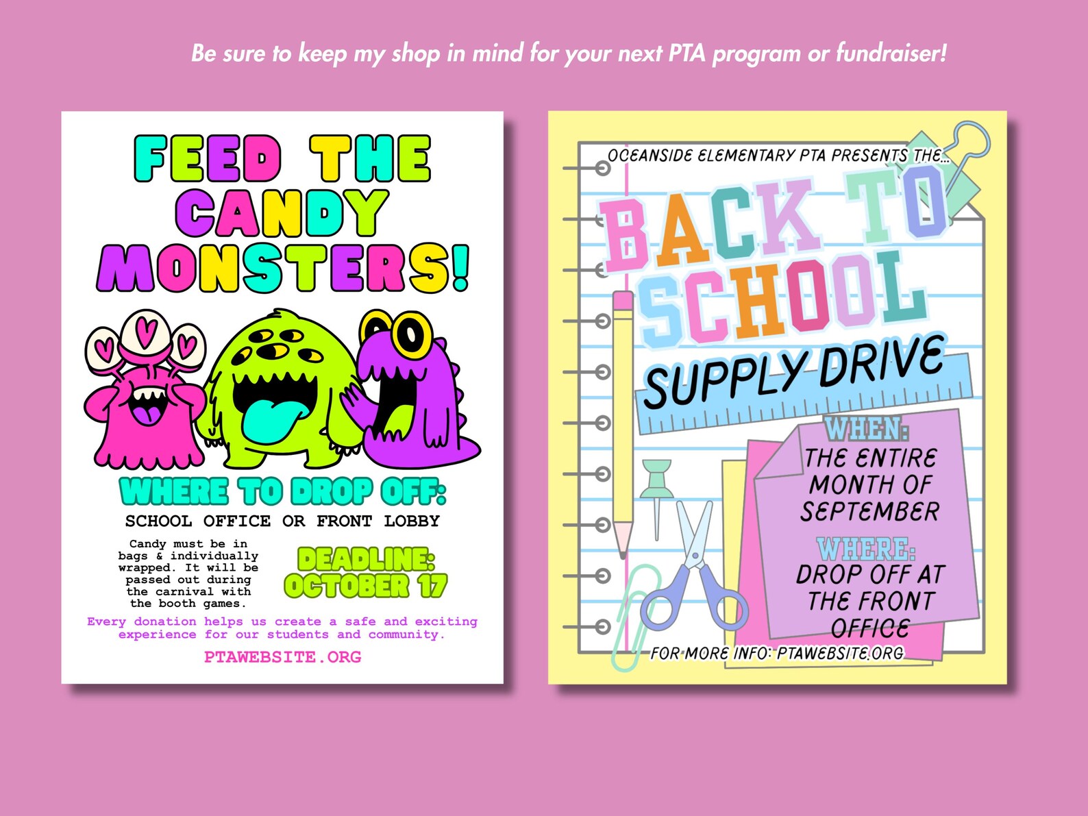 Skip the Line Raffle Fundraiser Flyer Template Editable PTA PTO School ...