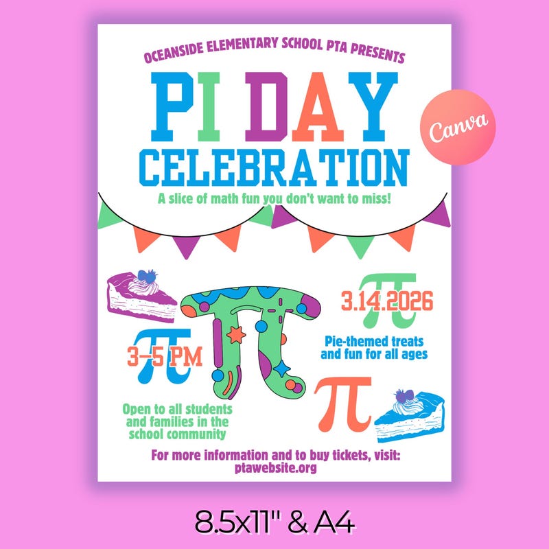 Pi Day Posters - Etsy