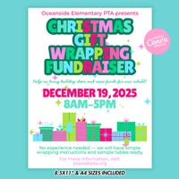 EDITABLE Christmas Gift Wrap Fundraiser Flyer | Gift Wrap Fundraiser ...