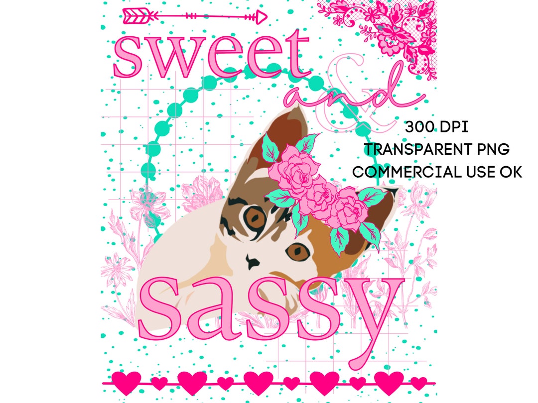 Cute Calico Cat Sweet and Sassy PNG Southern Prep Simply Adorable ...