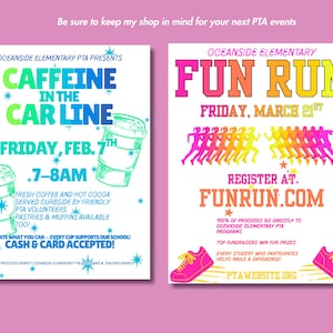 Spirit Wear Fundraiser Flyer Template Editable Canva School Merch ...