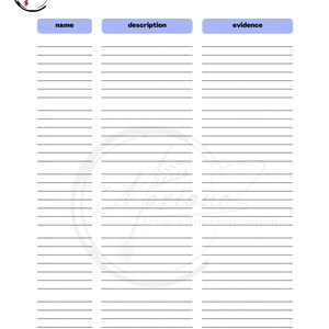 Set of Worksheets for Character, Script Outline, Template for Movie ...