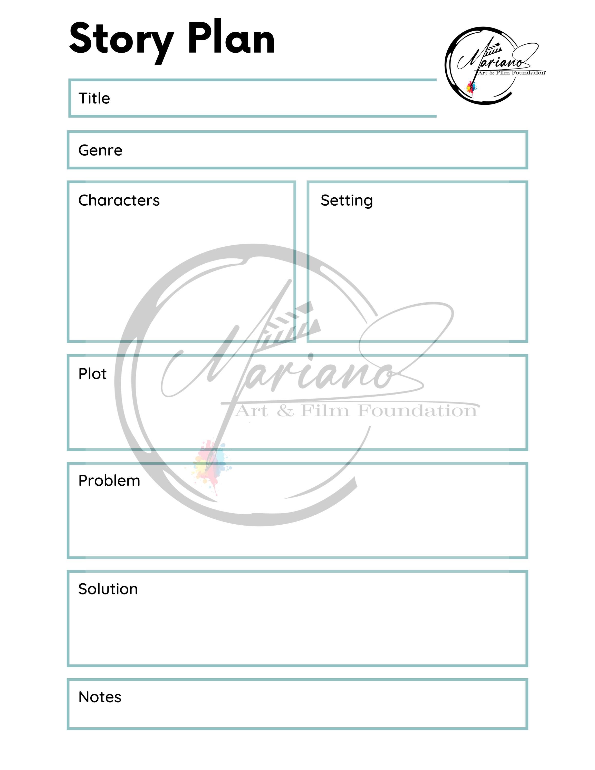 Storyline, Script Outline Template for Movie Script or Book Writing for ...