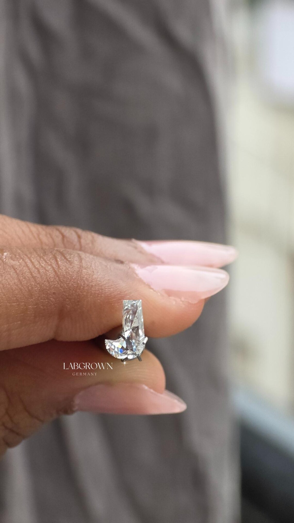 J Alphabet Shape Lab Grown Diamond Loose, Brilliant Cut Diamond for ...