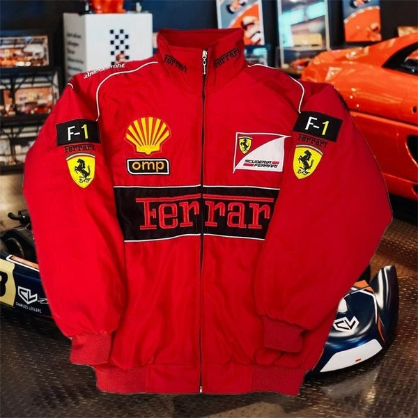 Ferrari F1 Black Jacket - Etsy