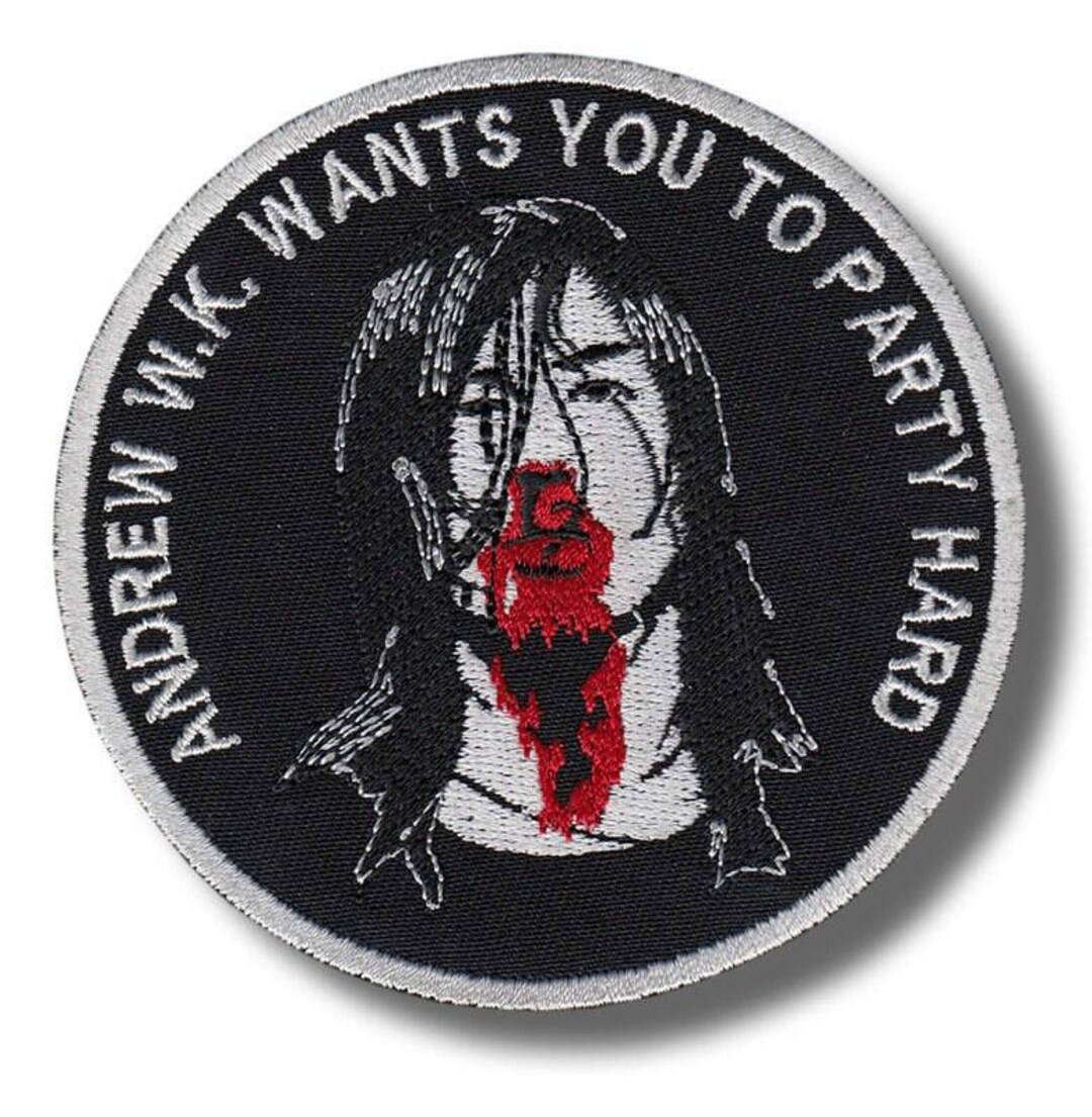 Andrew Wk Patch Badge Applique Embroidered Iron on Eb45e3 - Etsy