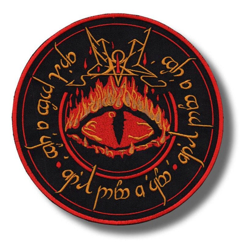 Summoning Eye of Sauron Patch Badge Applique Embroidered Iron on 6234b7 ...
