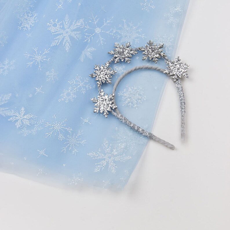 Elsa Frozen Cape Crown and Scepter Set-3 Pieces / for Girls 3-10 Years ...