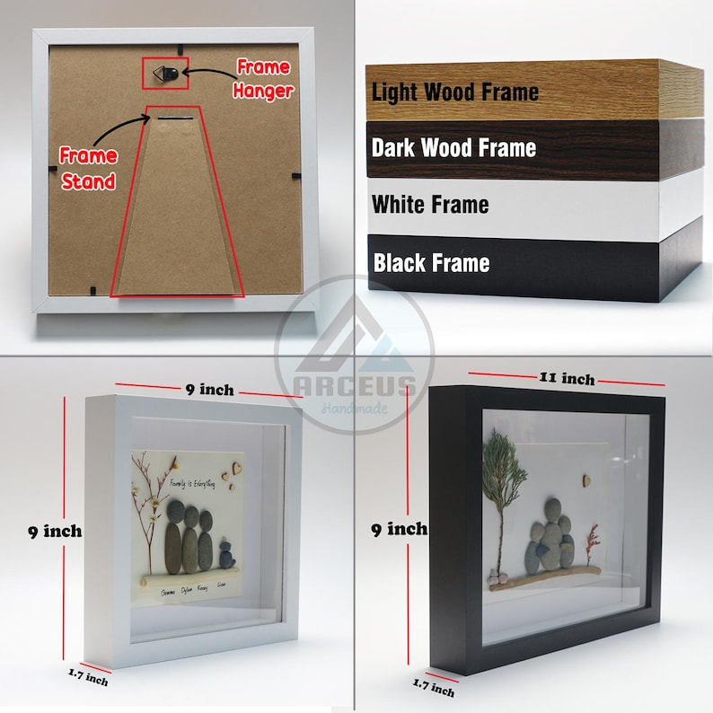 Personalized Family Pebble Art, Housewarming Gift Pebble Painting ...