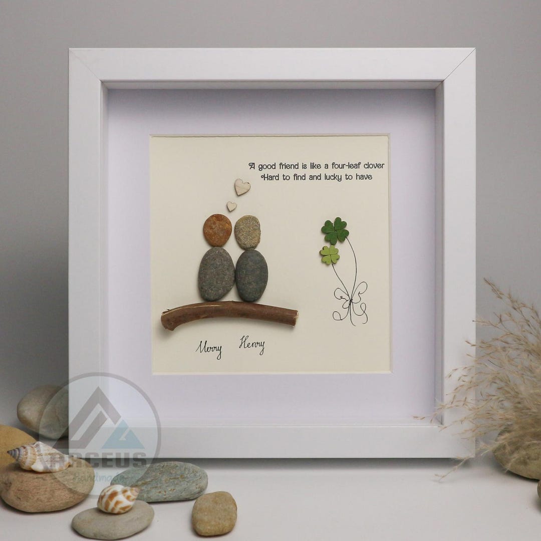 Personalized Best Friend Pebble Art, Birthday Gifts, Gifts for Best ...