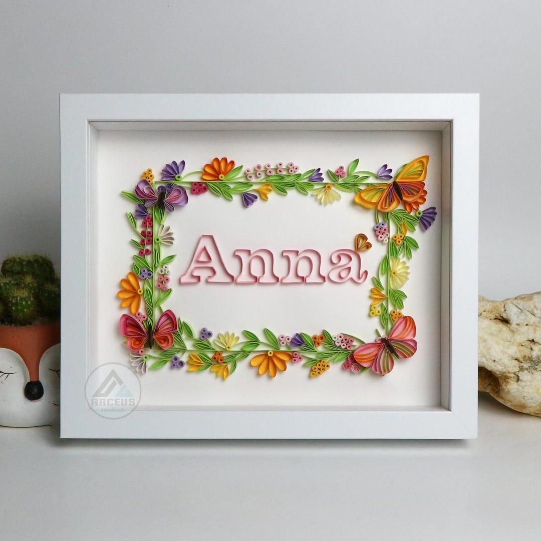 Personalized Gifts - Quilling Art Name, Name Sign, Name Gifts, Name ...