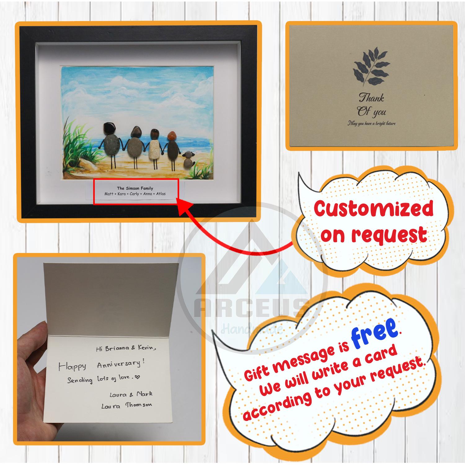 Birthday Gift For Mum Personalized Family Pebble Art With Names For ...