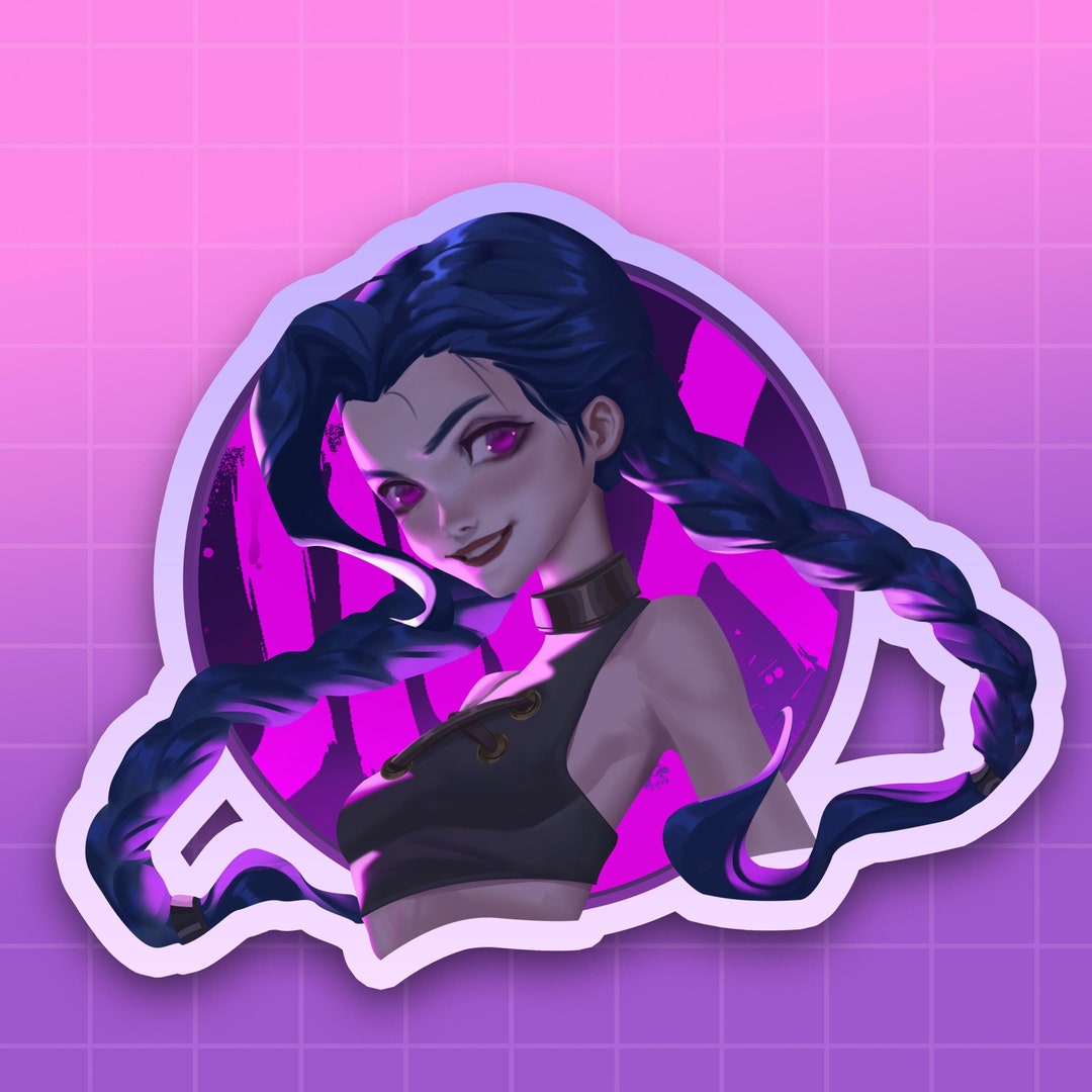 Jinx Arcane Sticker, Arcane Season 2 & League of Legends Fan Art, Jinx ...