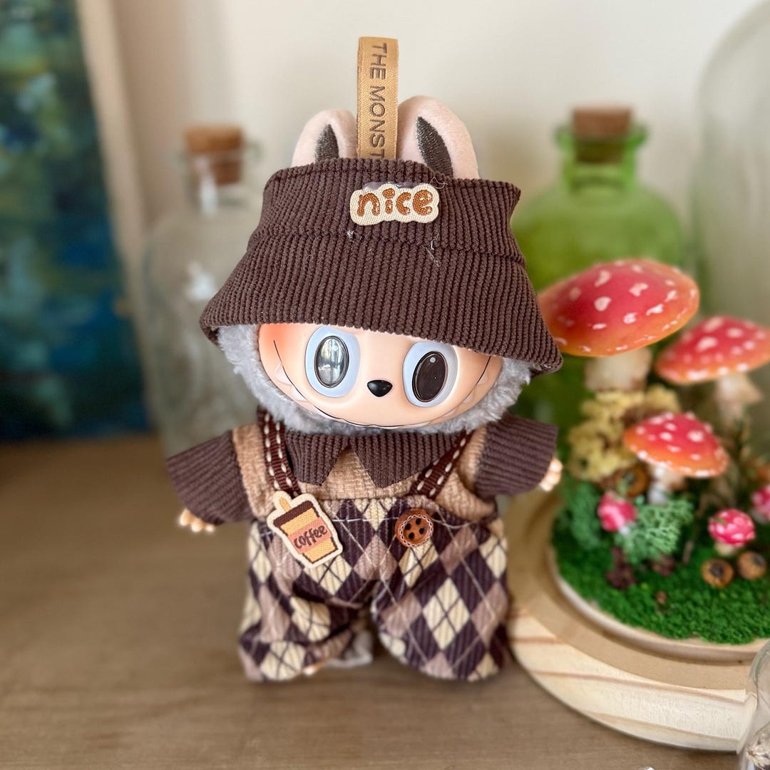 Labubu Doll Clothes, Labubu Overalls Set, Fall Vintage Look for Labubu ...