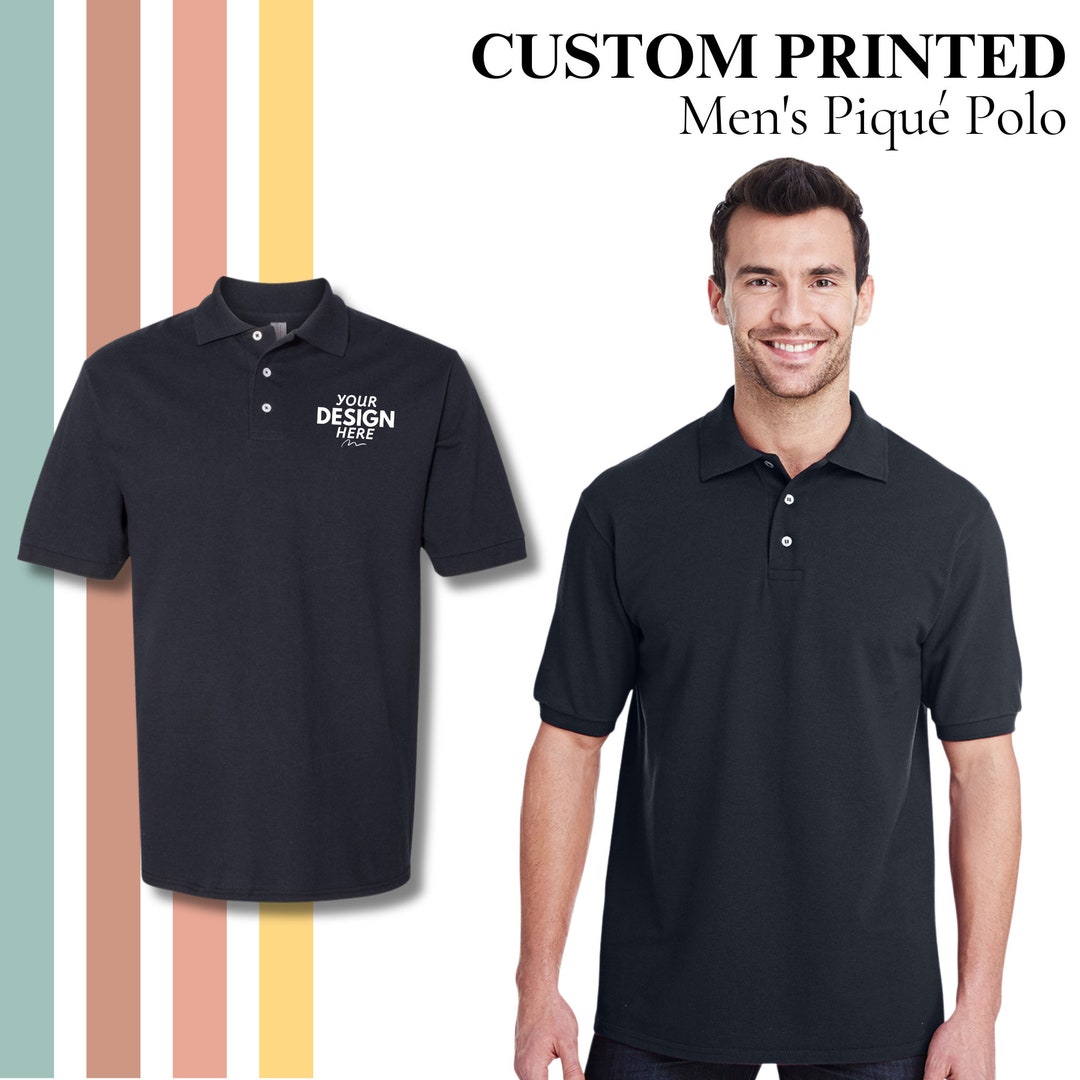 Custom Golf Polo Shirts for Men, Personalized Gift for Husband Dad ...