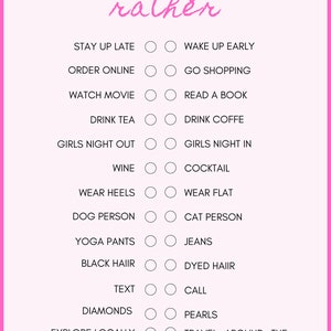 Girls Night Games Bundle Printable Millenial Pink Games Ladies Night ...