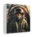 Fighter Jet Pilot Cat Portrait Great for Cat Lovers, Matte Canvas ...