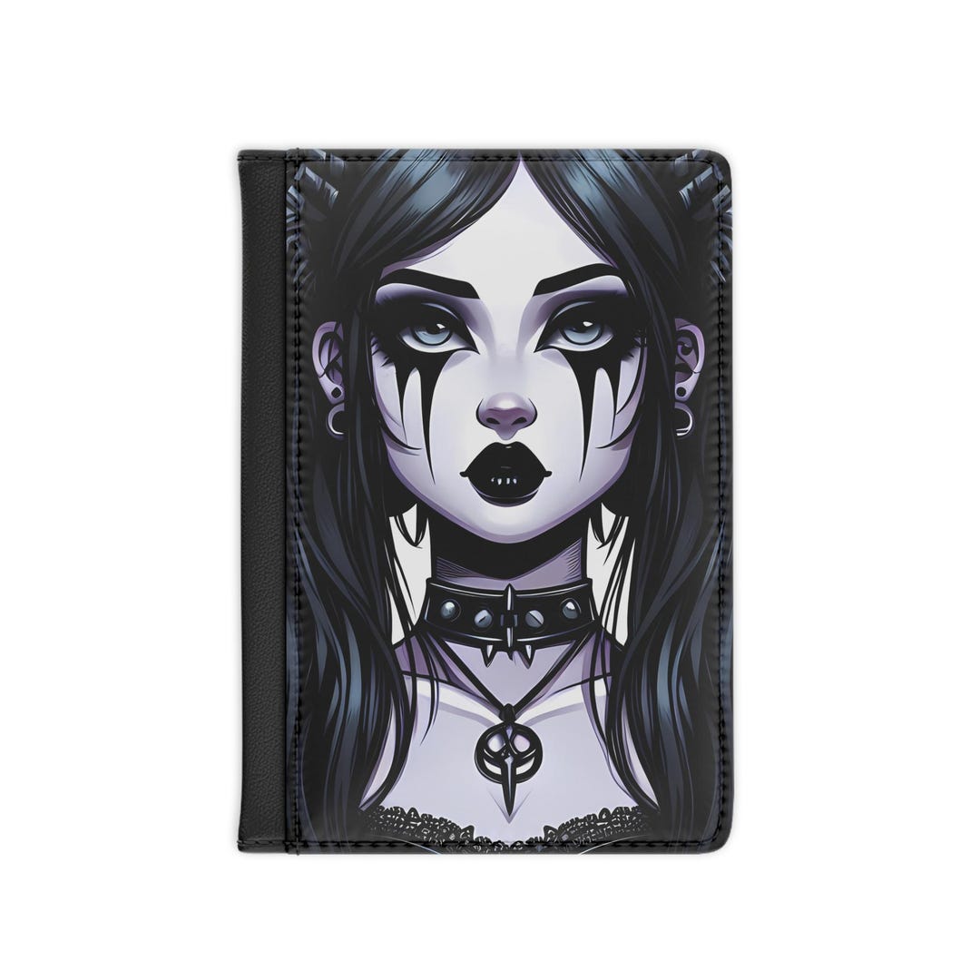 Goth Girl Passport Cover - Etsy