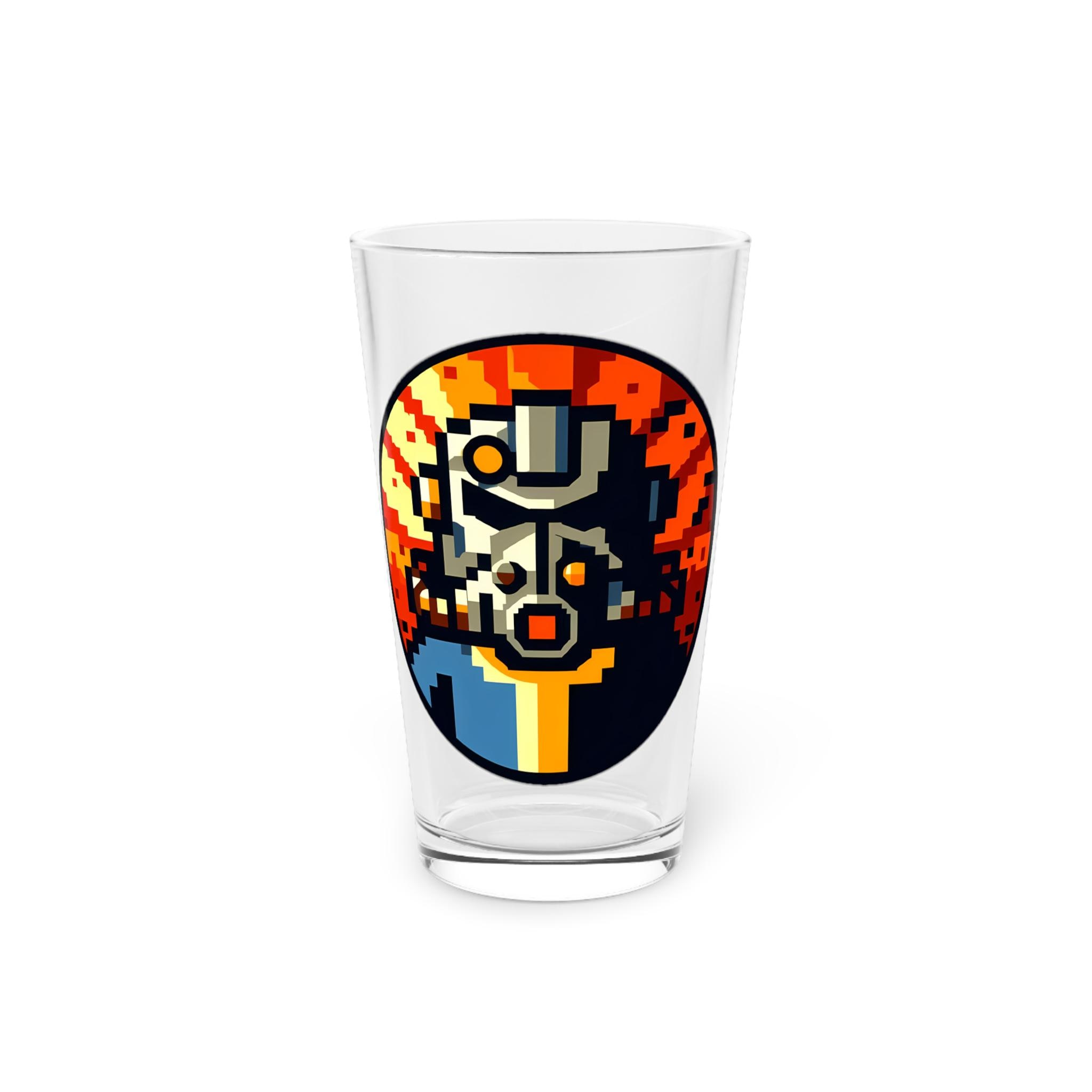 2D Pixel Art Fallout Inspired 2D Pixel Art Pint Glass, 16oz - Etsy
