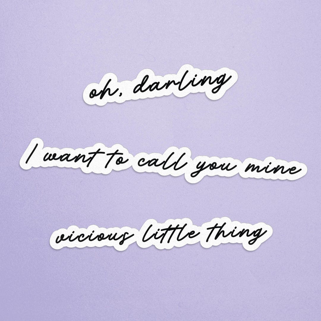 Powerless Quote Stickers, Oh Darling Sticker, Powerless Quote, Kai Azer ...