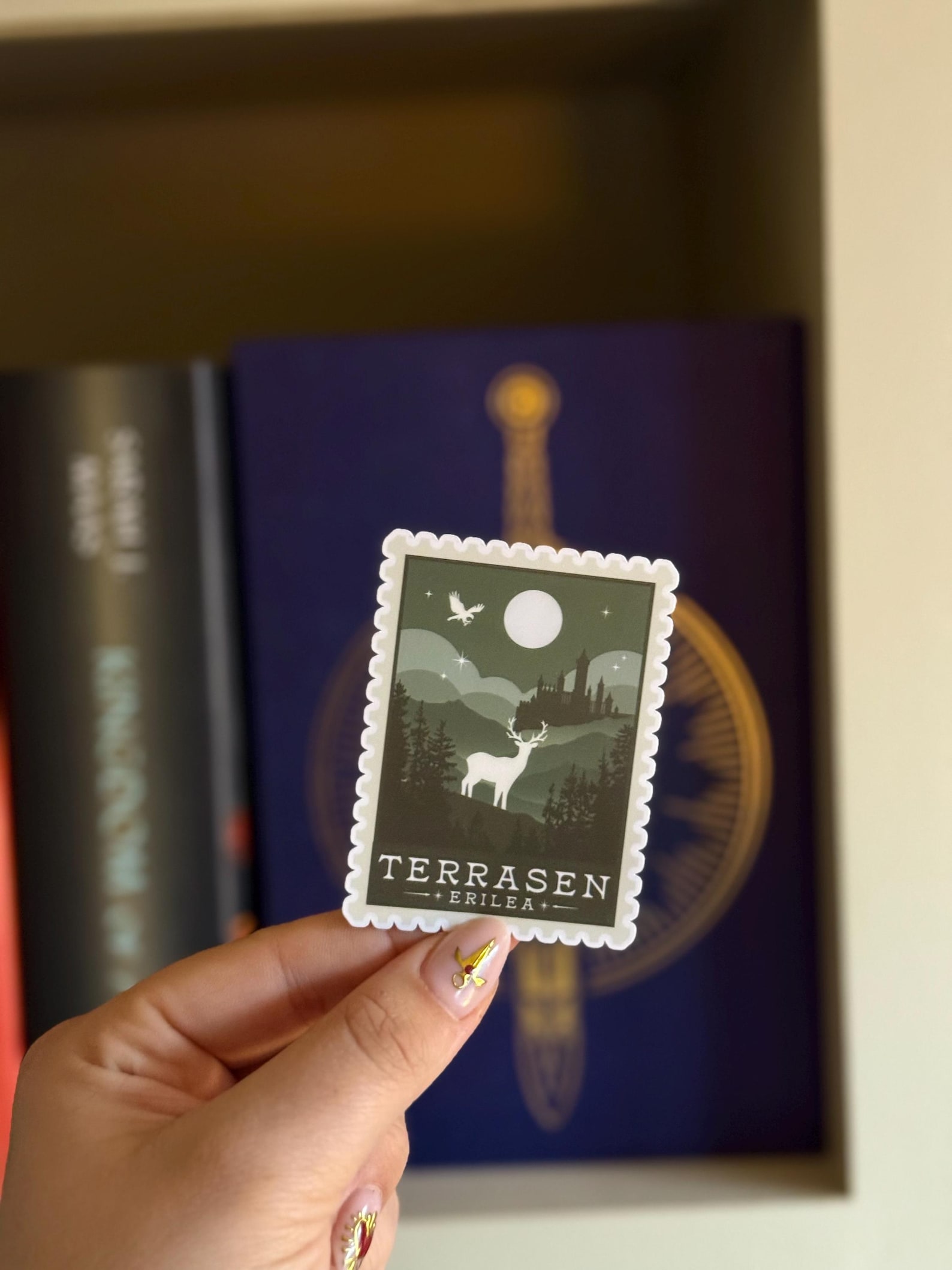 Terrasen Stamp, Throne of Glass Stamp, Erilea Stamp, TOG Stamp, Bookish ...