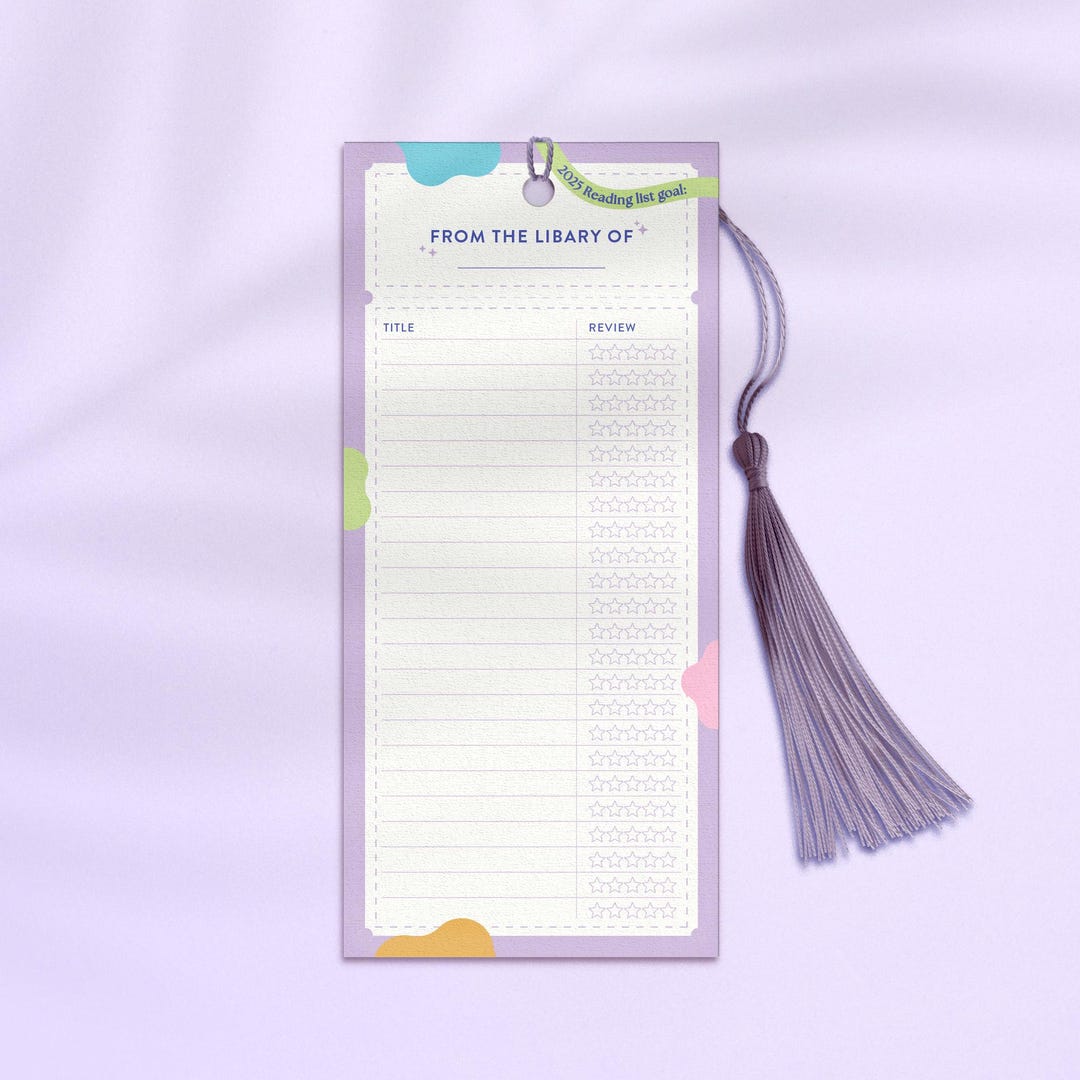 Lista de leitura de 2025, marcador de meta de leitura, da biblioteca de marcadores, marcador de ...