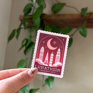Lunathion Stamp, Crescent City Sticker, Crescent City Stamp, Bookish ...