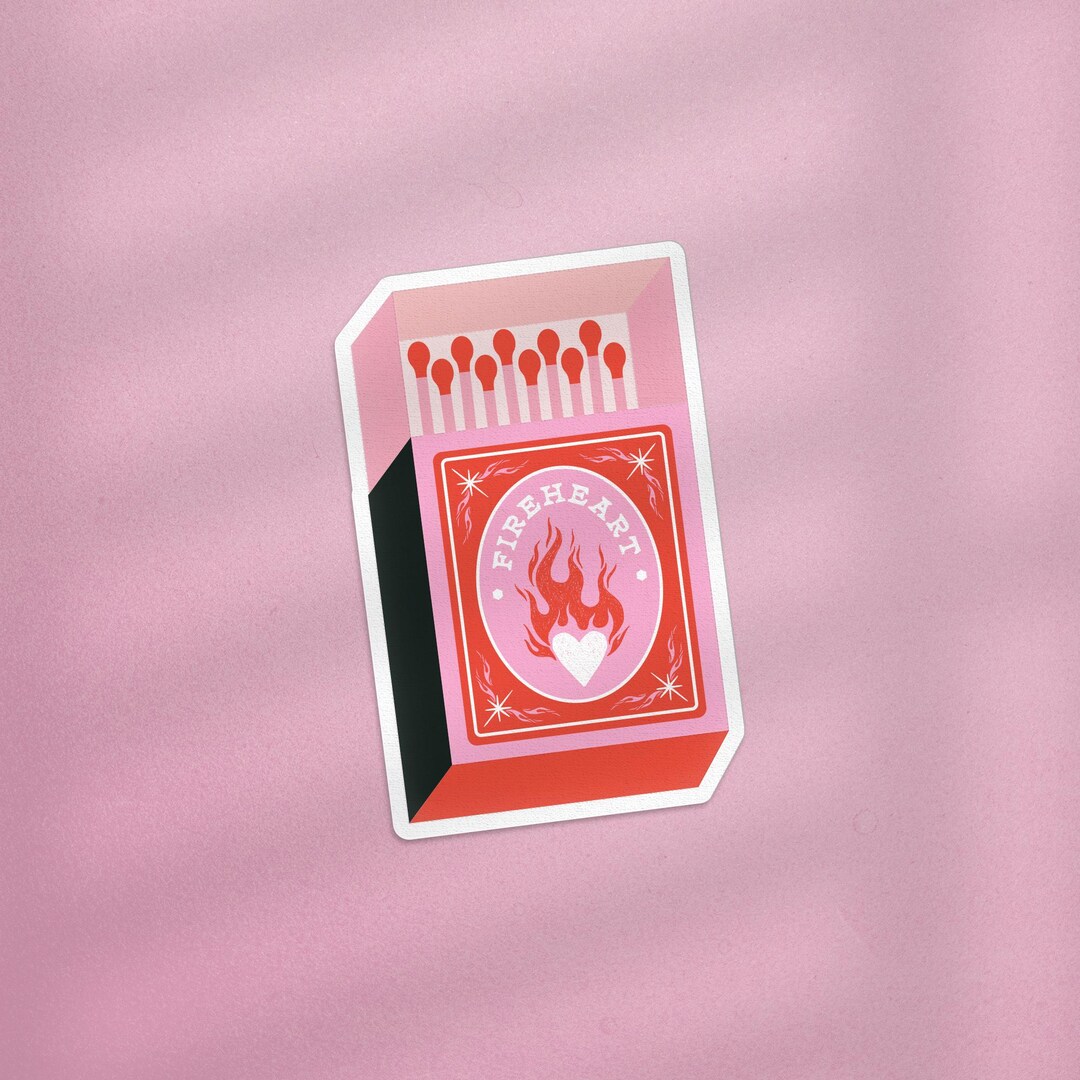 Fireheart Matchbox Throne of Glass Kindle Sticker, TOG Sticker ...